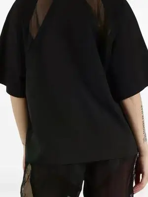 Pinko Mesh-panel T-shirt