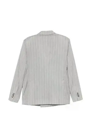 Tagliatore Light Pinstripe Double-breasted Blazer - Grey