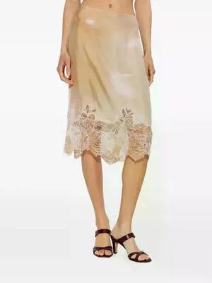 Fabiana Filippi Lace Skirt - Neutrals