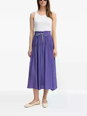 LA PETITE FRANÇAISE Josette Drawstring Midi Skirt