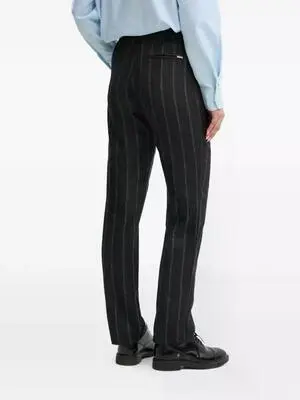 LA PETITE FRANÇAISE Pinstripe Drawstring Trousers