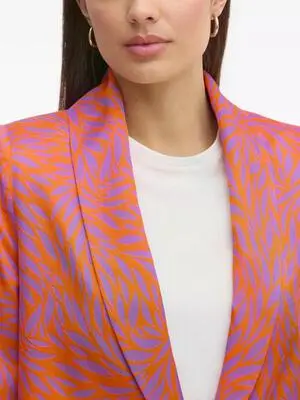 LA PETITE FRANÇAISE Leaf-print Blazer