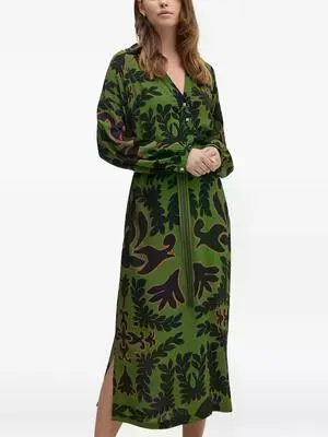 LA PETITE FRANÇAISE Floral Belted Maxi Dress