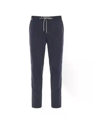 Corneliani Drawstring Trousers - Blue