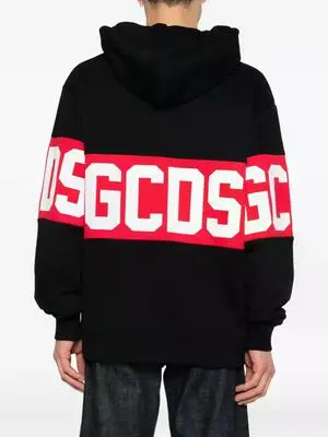 Gcds Logo-stripe Hoodie