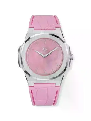 NUNCIER Steel Mop 38mm Watch - Pink