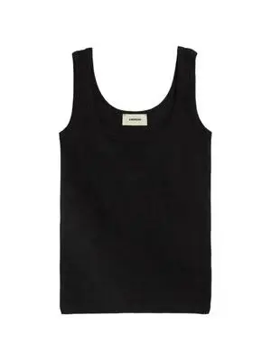 A PAPER KID Ribbed Tank Top