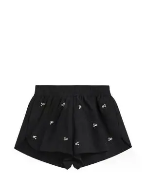 A PAPER KID Embellished Shorts - Black