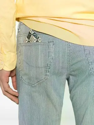 Jacob Cohen Striped Five-pocket Jeans