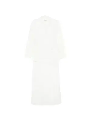 Simkhai Alexandra Pleated Blazer Dress - White