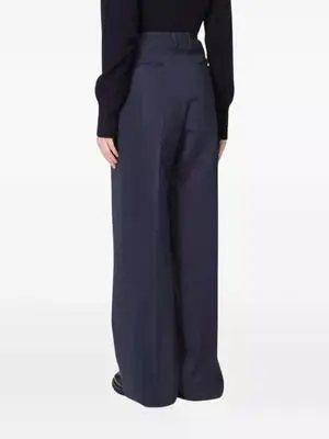 PT TORINO Iola Pleated Trousers - Blue