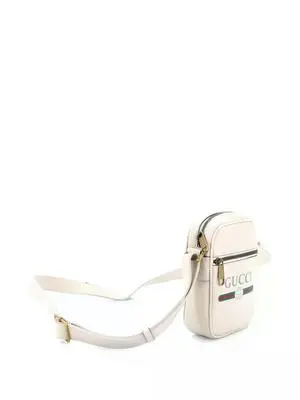 Gucci Logo Zip Printed Leather Mini Crossbody Bag