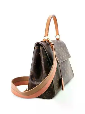 LOUIS VUITTON Cluny Top Handle Mm Shoulder Bag Monogram Canvas - Brown