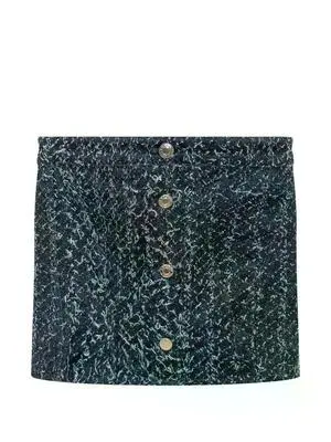 IRO PARIS Vanny Textured Denim Buster Top