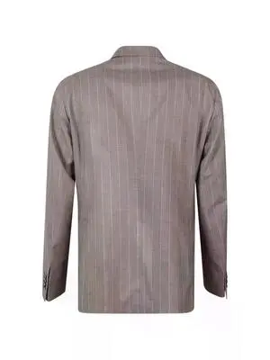 Tagliatore Pinstripe Double-breasted Suit - Brown
