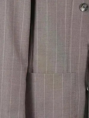 Tagliatore Pinstripe Double-breasted Suit - Brown
