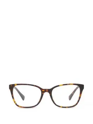 POLO RALPH LAUREN EYEWEAR Tortoiseshell-effect Rectangle-frame Glasses - Brown