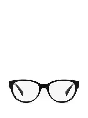 POLO RALPH LAUREN EYEWEAR Oval Frame Eyeglasses - Black