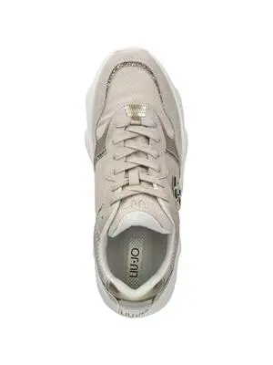 Liu Jo Logo Appliqué Lace-up Sneakers - Neutrals
