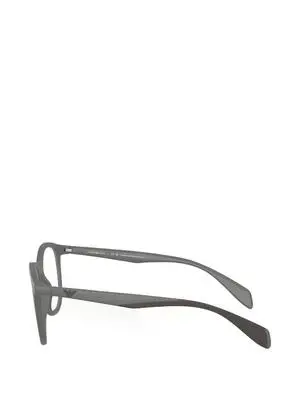 Emporio Armani Oval-frame Clip-on Sunglasses