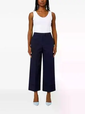 PT TORINO Colette Cropped Trousers - Blue