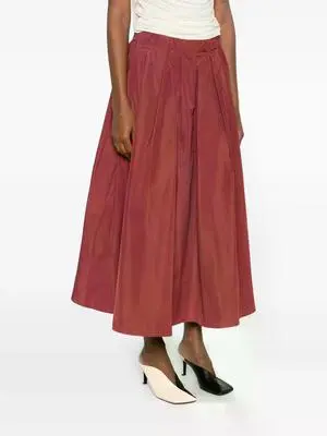 Max Mara Pleated Skirt - Red