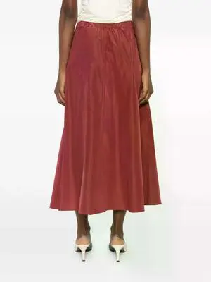Max Mara Pleated Skirt - Red