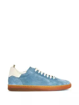 Officine Creative Halo 001 Suede Panelled Sneakers - Blue
