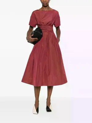 Max Mara Draped Short Sleeve Dress