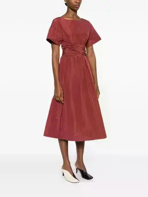 Max Mara Draped Short Sleeve Dress