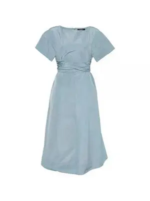Max Mara Round Neck Dress - Blue