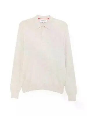 Eric Bompard Long-sleeved Polo Shirt - Neutrals