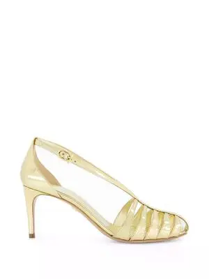 Ferragamo Gold Tone Shoes For Women