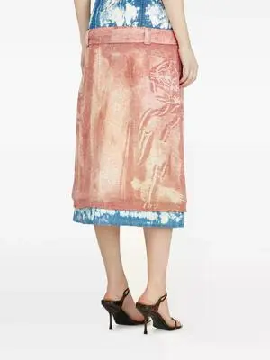 DIESEL® Layered Effect Midi Skirt