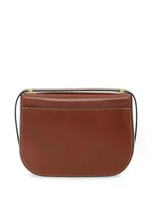 FERRAGAMO Double Gancini North-south Logo-buckle Shoulder Bag - Brown