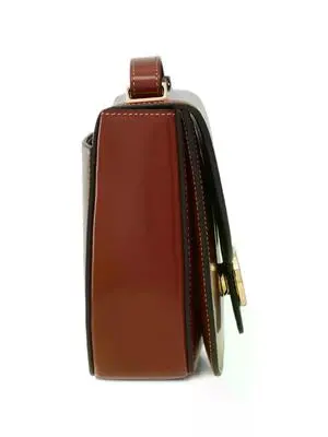 FERRAGAMO Double Gancini Crossbody Bag - Brown