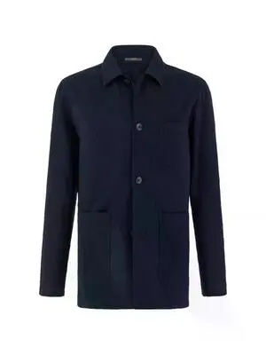 Boggi Milano Patch Pockets Wool Shirt Jacket