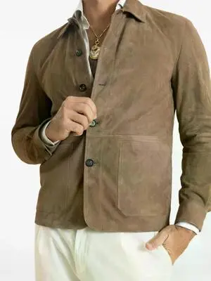 Eleventy Button Front Shirt Jacket