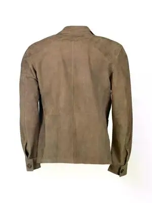 Eleventy Button Front Shirt Jacket