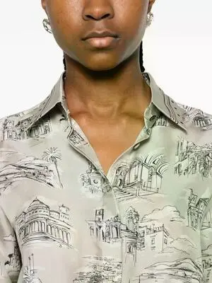 Max Mara Patterned Buttoned Shirt