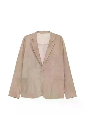 SALVATORE SANTORO Pocket Leather Jacket - Neutrals