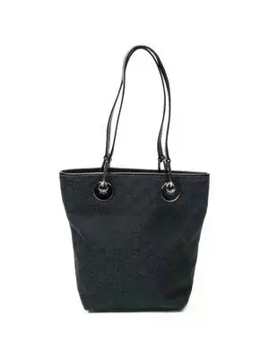 Gucci Small Eclipse Shopping Tote Bag - Black