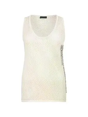 Liu Jo Mesh Tank Top With Embellishments