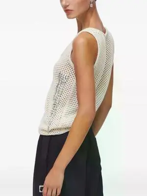 Liu Jo Mesh Tank Top With Embellishments