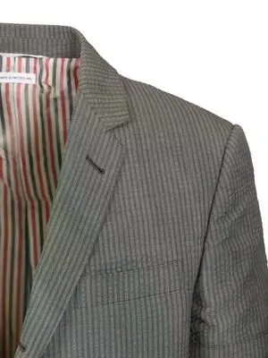 Thom Browne Striped Buttoned Blazer