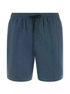 Boggi Milano Printed Swim Shorts - Blue