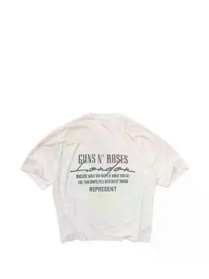 REPRESENT Guns N' Roses Cross Graphic T-shirt - Neutrals