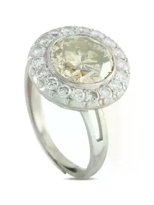 LB EXCLUSIVE Diamond Round Ring - Silver