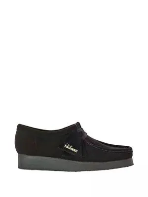 Clarks Wallabee Suede Boat Shoes - Black