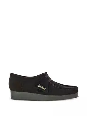 Clarks Wallabee Suede Boat Shoes - Black